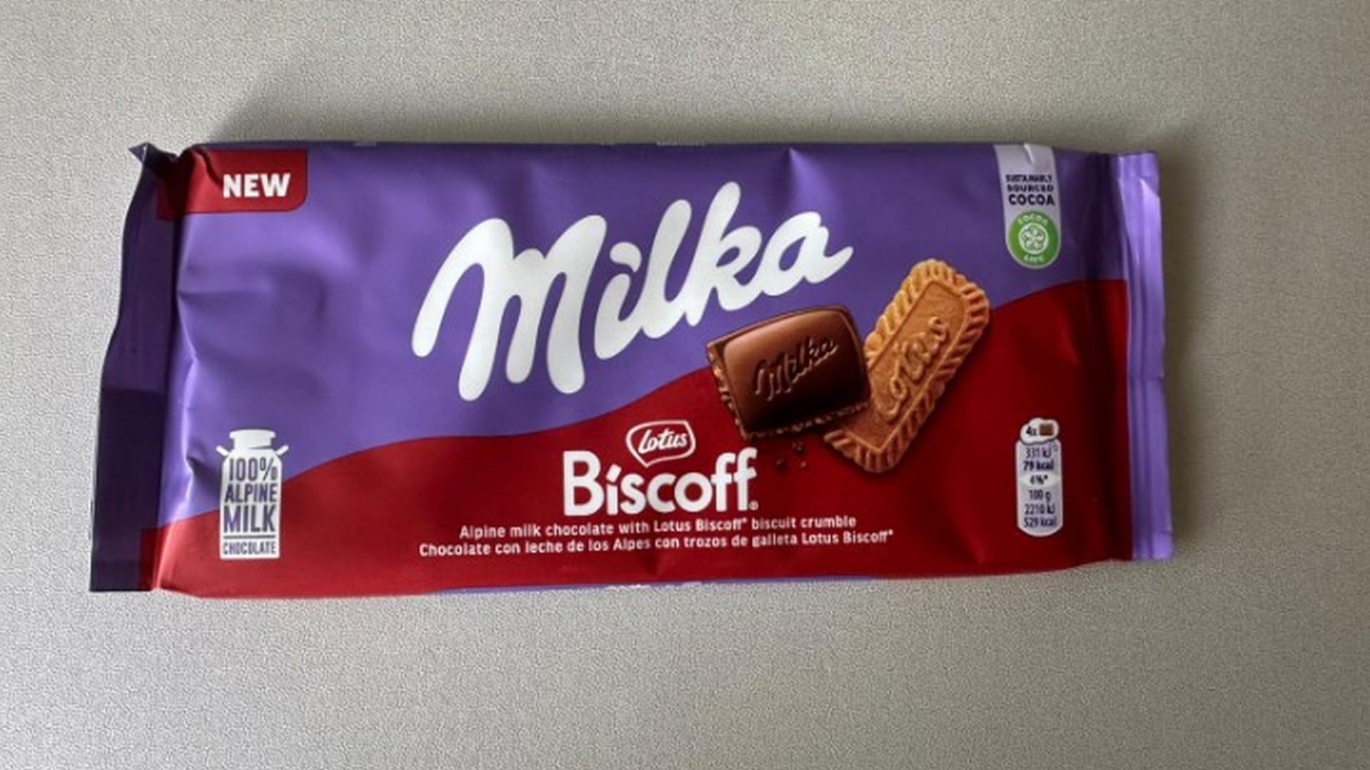Probamos la nueva tableta Milka Biscoff: Placer VS Culpa